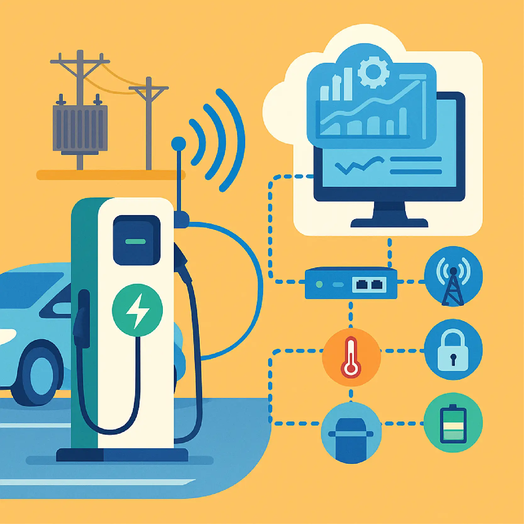Why a SCADA System & Telecom Monitoring Are Critical for EV Charging