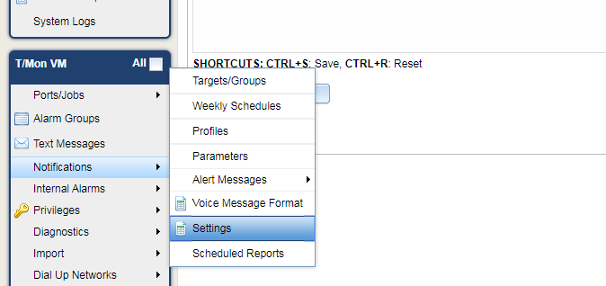 Setting Notifications on T/Mon and Applying Them to a Monitored Device